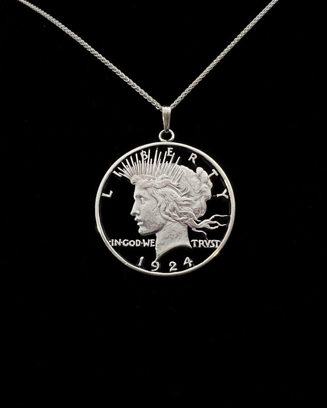 U.S. - Peace Dollar Cut Coin Pendant – R&R Legacy Studio