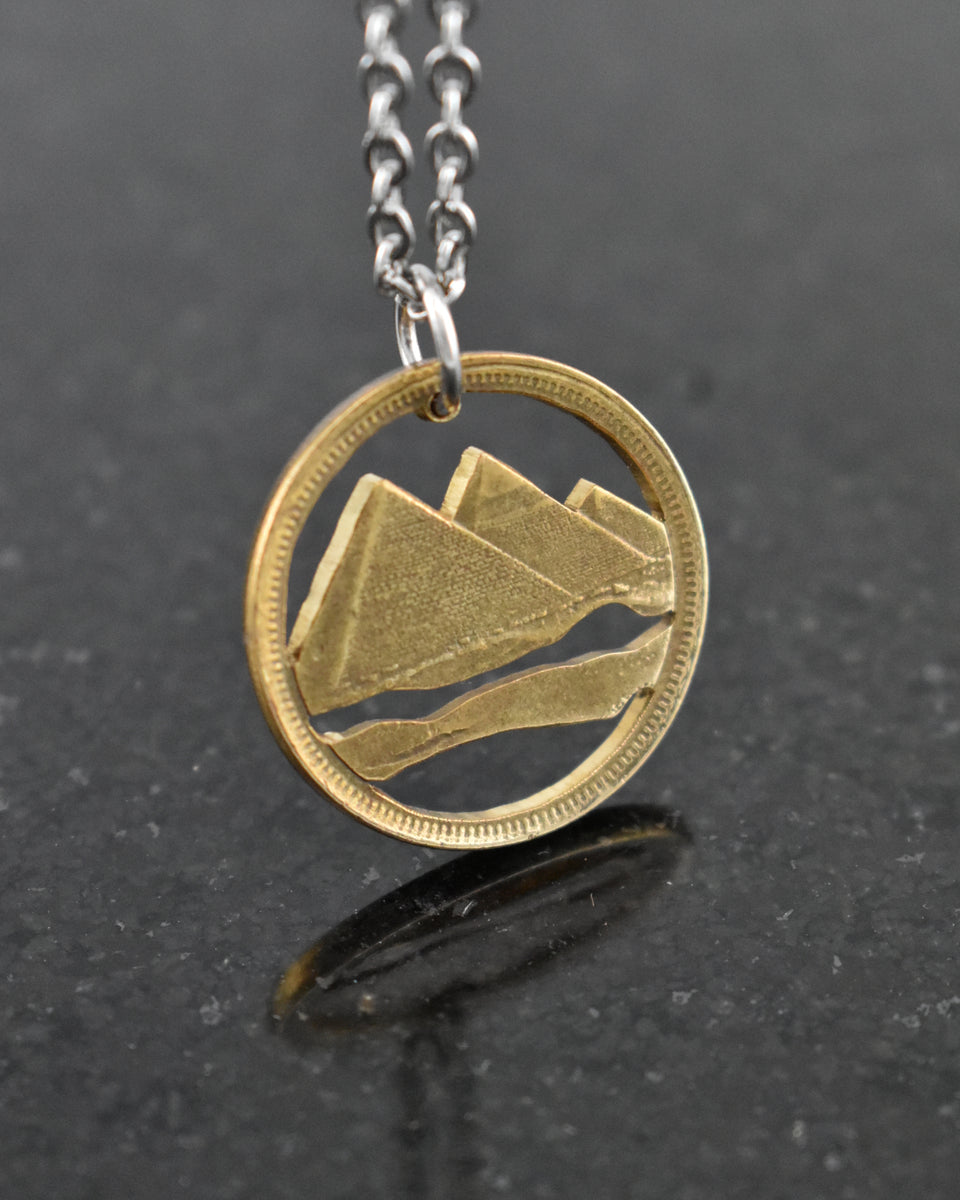 Egypt - Pyramids Cut Coin Pendant – R&R Legacy Studio