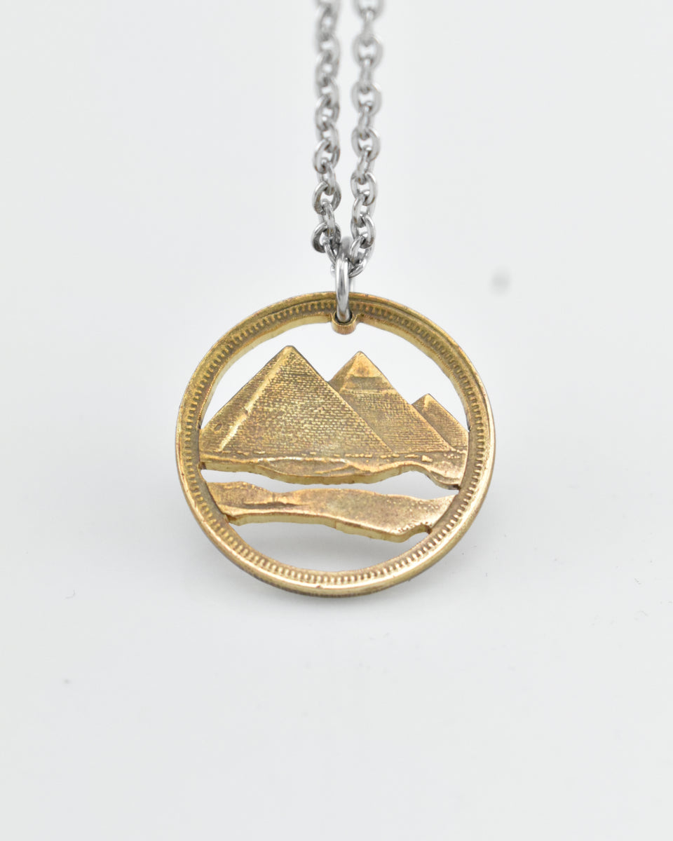 Egypt - Pyramids Cut Coin Pendant – R&R Legacy Studio