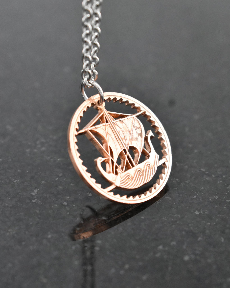 Cyprus - Ancient Ship Cut Coin Pendant – R&R Legacy Studio